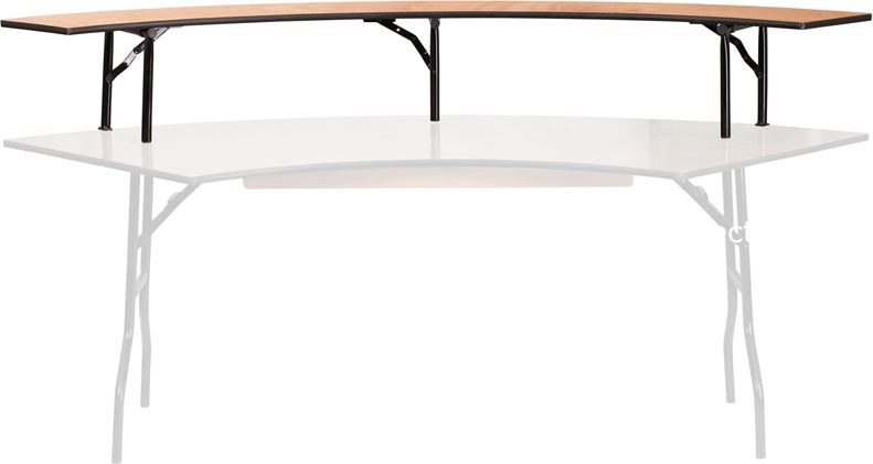 Quick Ship :: Folding Tables :: Serpentine Folding Table Bar Top Risers ...