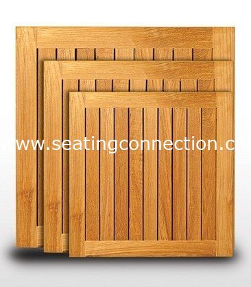 TK-TP-SQ Florida Seating Teak Wood Tops