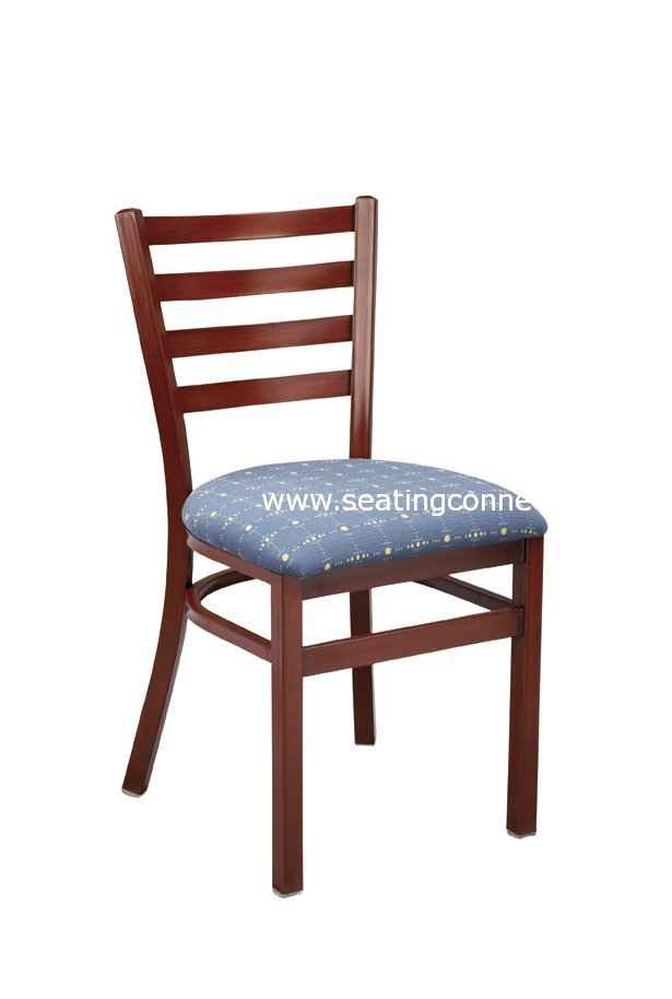 G&A Seating 513ST Metal Ladder back Restaurant Chairs