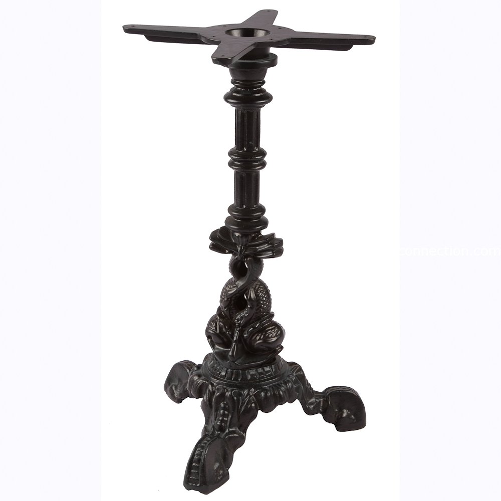Dolphin Decorative Cast Iron Indoor Table Base