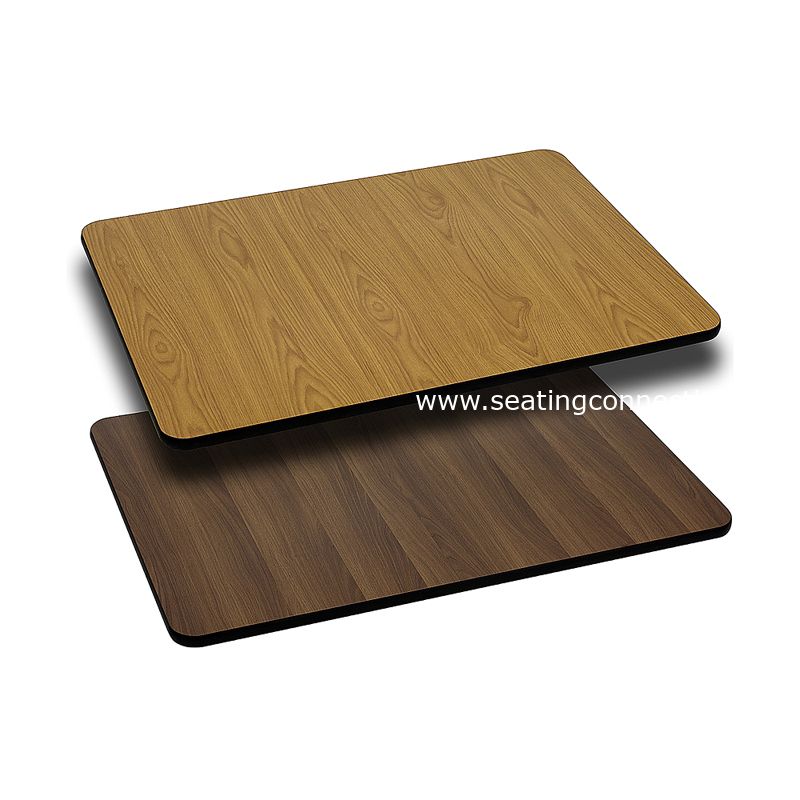 30'' x 45'' Rectangular Table Top with Natural or Walnut Reversible ...