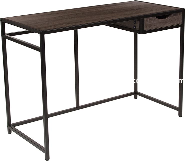 Homewood Collection Driftwood Finish Computer Desk with Pull-Out Drawer ...