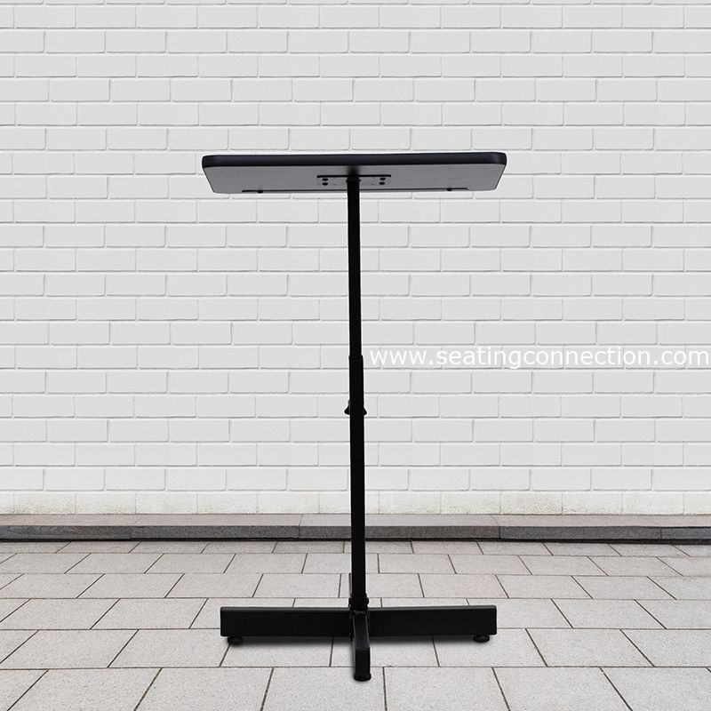 Adjustable Height Metal Lectern in Mahogany